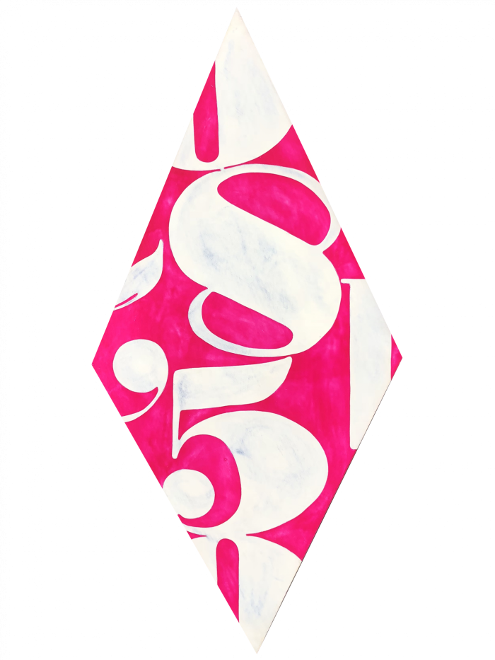 Rombo Rosa Numeros - Aura Galerías